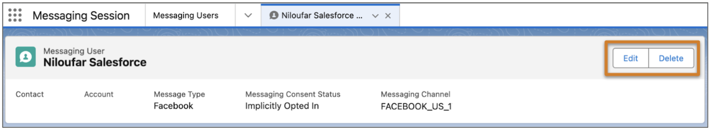 Delete Messaging Customer Data