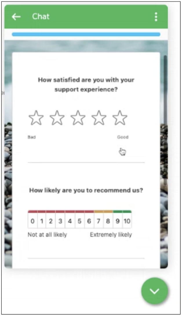 Set Up Post-Conversation Surveys for Messaging for In-App and Web