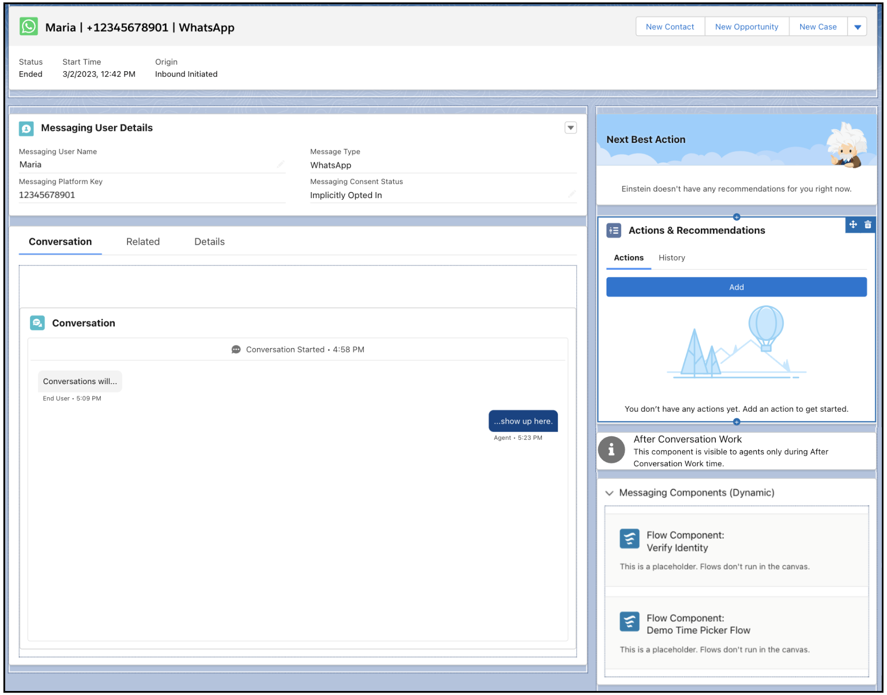Add Messaging to the Service Console