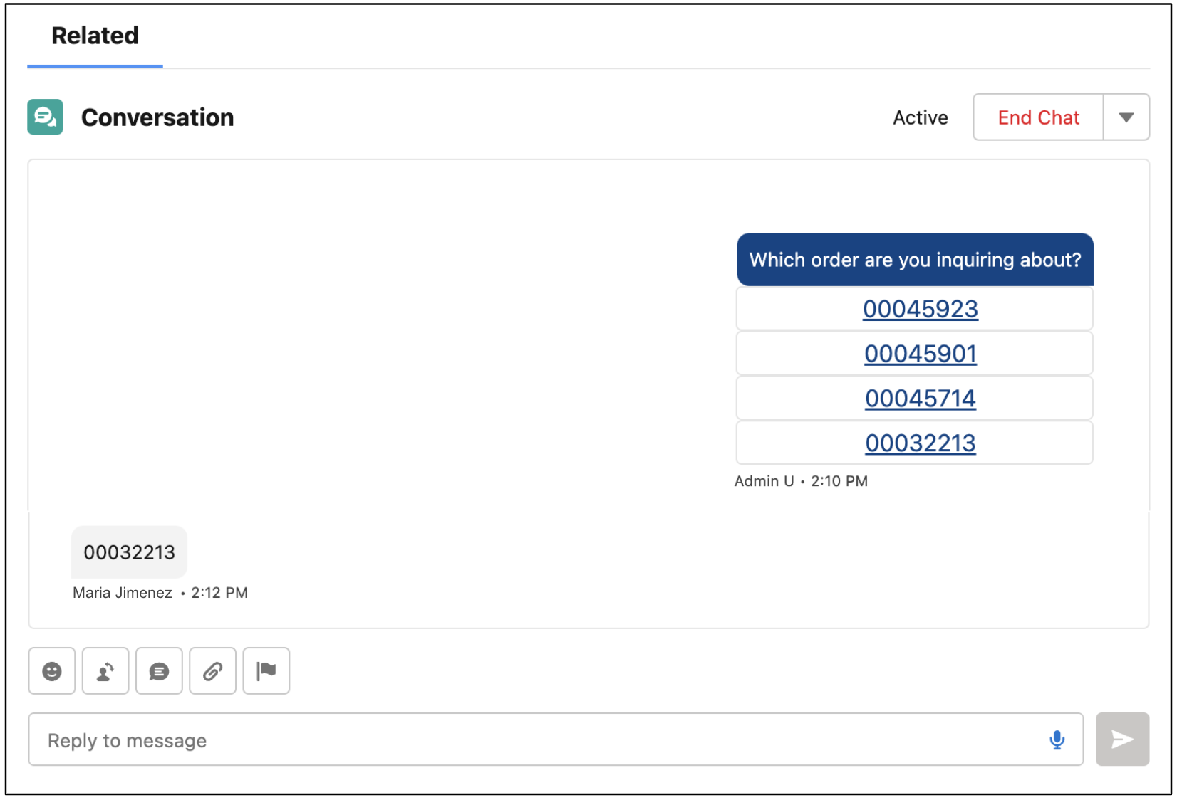 Send Messaging Components in Messaging Sessions