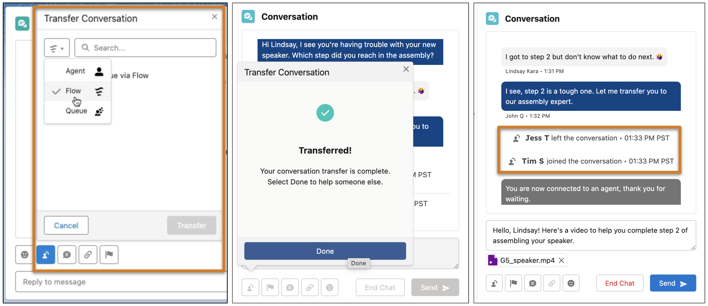Transfer a Messaging Session
