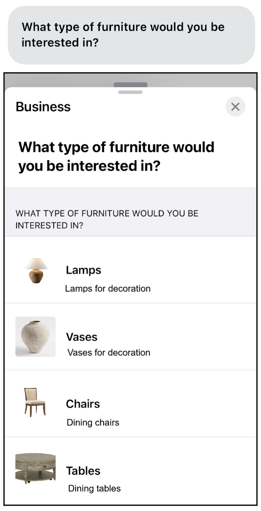 Messaging Component Types and Formats
