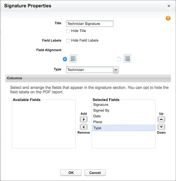 Field Service Guidelines for Using Signatures on Service Reports