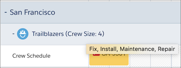 Manage Field Service Crew Membership