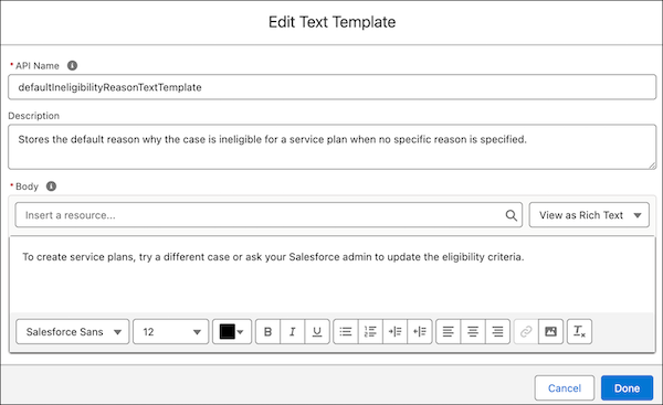 Set Up Service Assistant