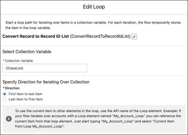 Question with Dynamic Options: Example Flow
