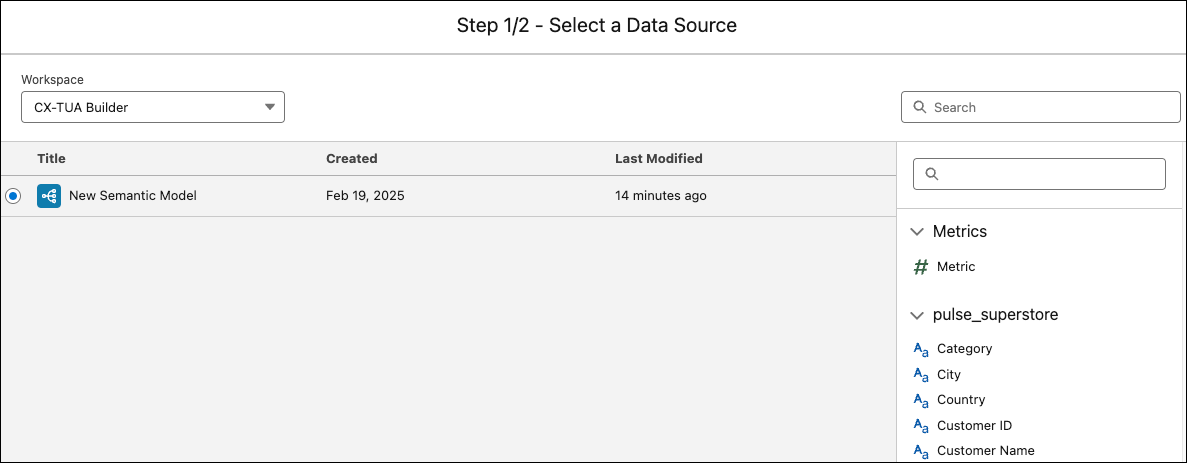 Add and Configure a Metric Widget