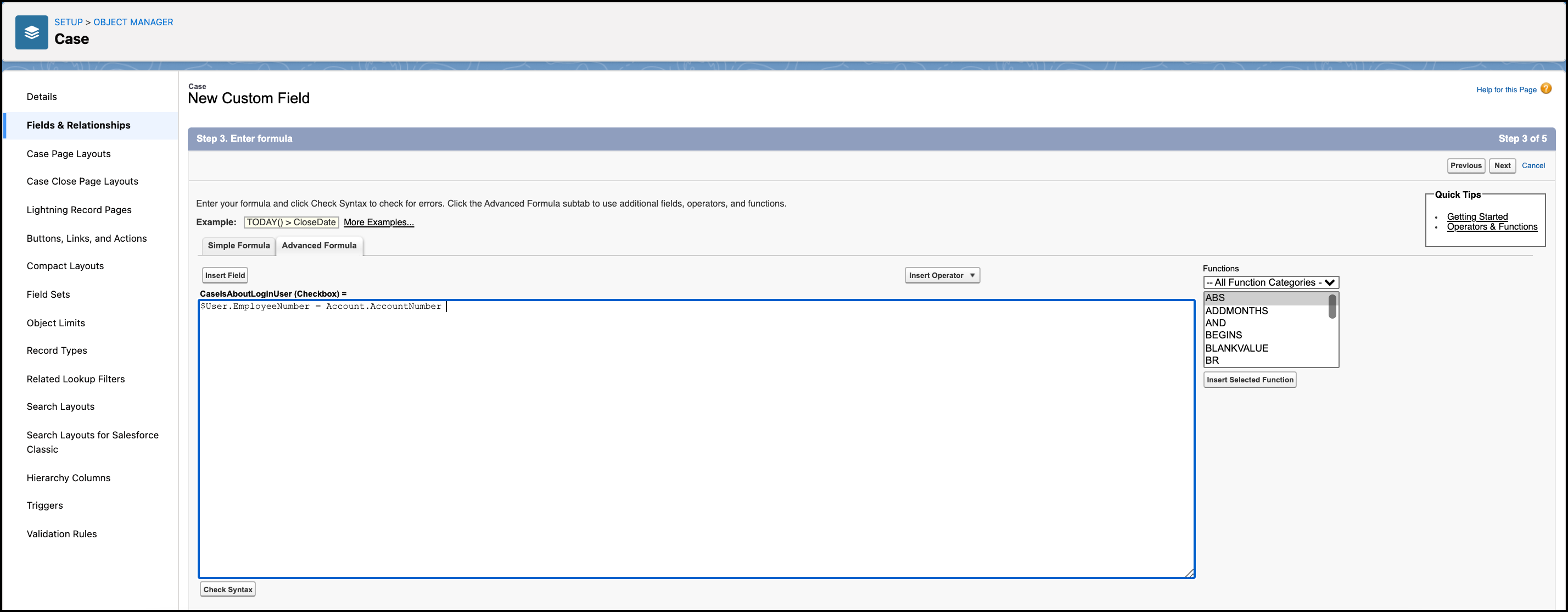 Create Conditional Visibility Rules for the Case Feed Component